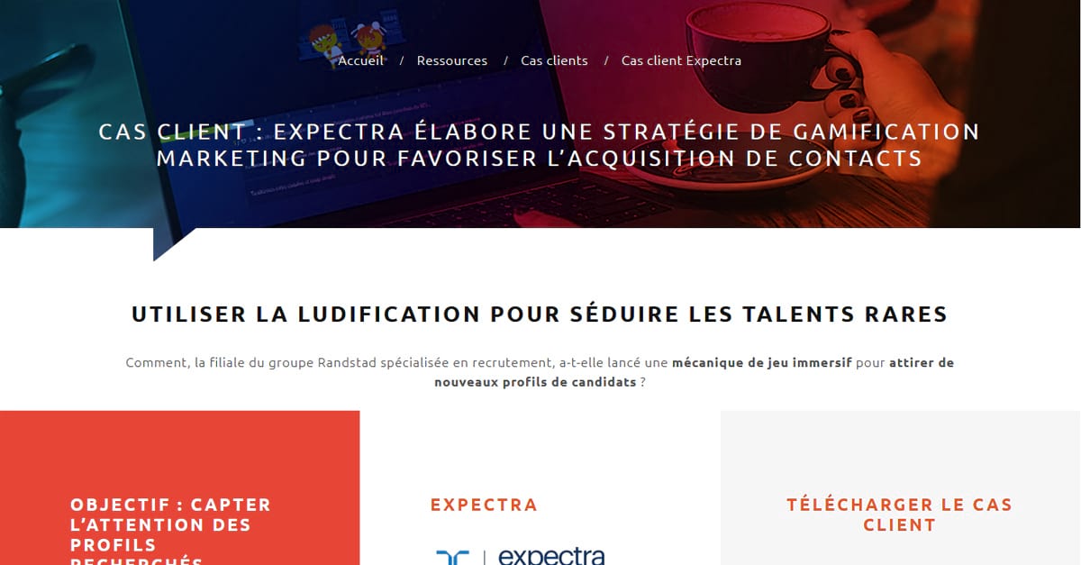 Gamification et acquisition de contacts, le cas d'Expectra