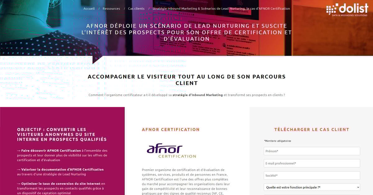 AFNOR Certification : Stratégie Inbound & Lead Nurturing